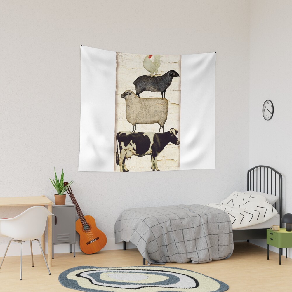 "Farm Animal Tree" Poster for Sale by mindydidit | Redbubble