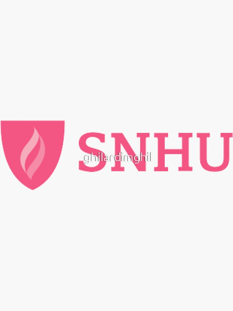 "SNHU Pink" Sticker for Sale by ghilardimghil | Redbubble