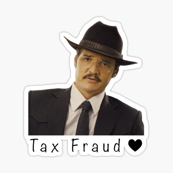 "Tax Fraud" Sticker for Sale by tijinko | Redbubble