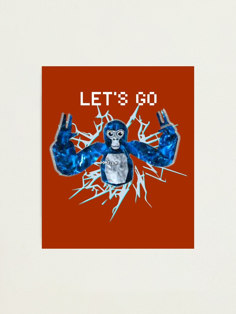 "Gorilla Tag Blue Monke VR Gamer" Photographic Print for Sale by ...