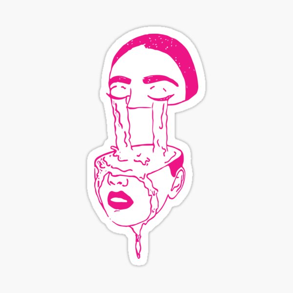 "Crying Girl Crying Eyes " Sticker for Sale by Artocity99 | Redbubble