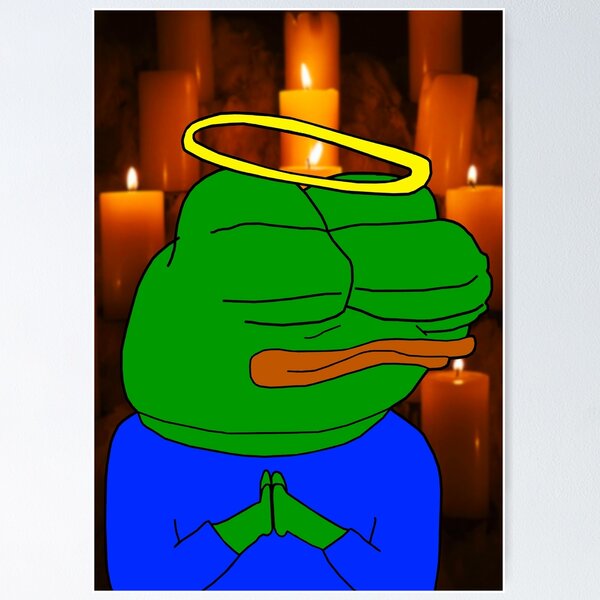 "Rare Praying Pepe " Poster for Sale by Slav-Art | Redbubble