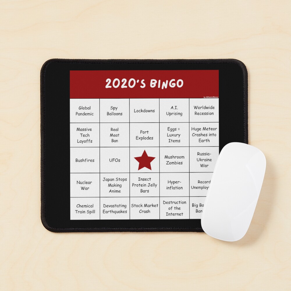 "2020s Bingo - 2020's Darkest Decade Bingo Card - Disaster Bingo Meme ...