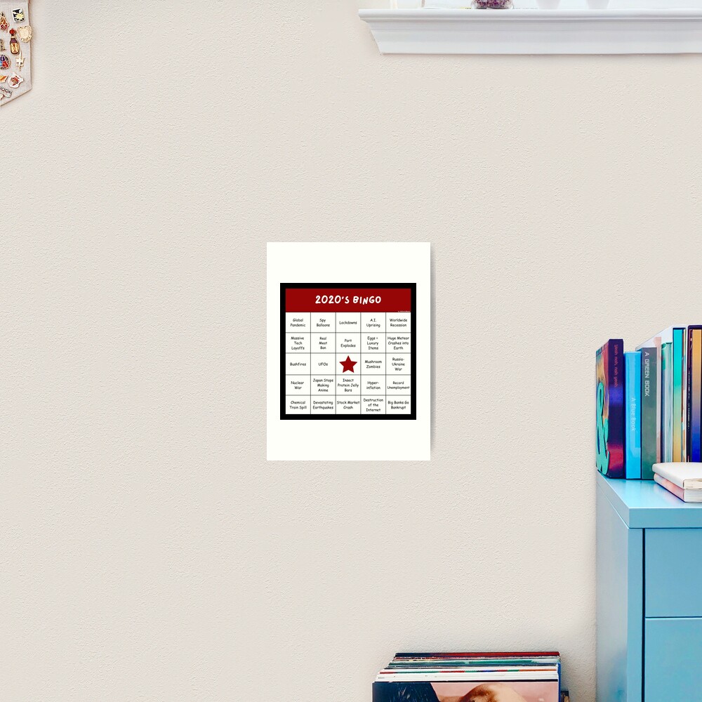 "2020s Bingo - 2020's Darkest Decade Bingo Card - Disaster Bingo Meme ...