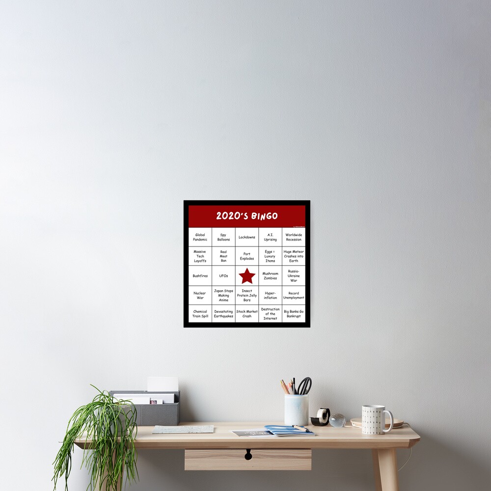 "2020s Bingo - 2020's Darkest Decade Bingo Card - Disaster Bingo Meme ...