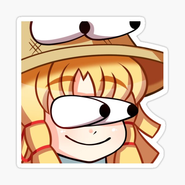 "Suwako Moriya Awooga" Sticker for Sale by colorful-kitten | Redbubble