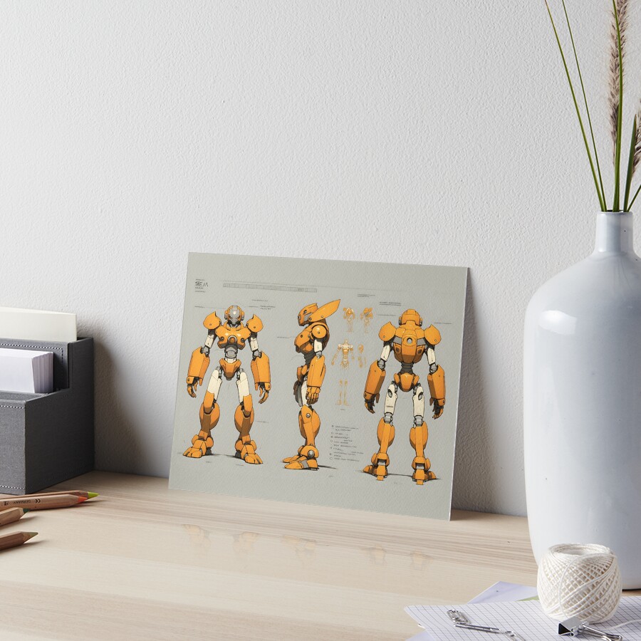 "The Ultimate Model Sheet for an Adorable Robot Character" Poster for ...
