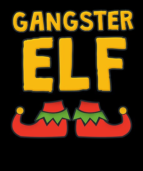 "Gangster Elf Shoes Christmas" Poster by 14thFloor | Redbubble