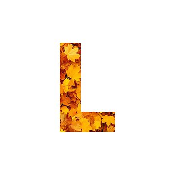 "Autumn Letter L Sticker" Sticker for Sale by iNeedLetters | Redbubble