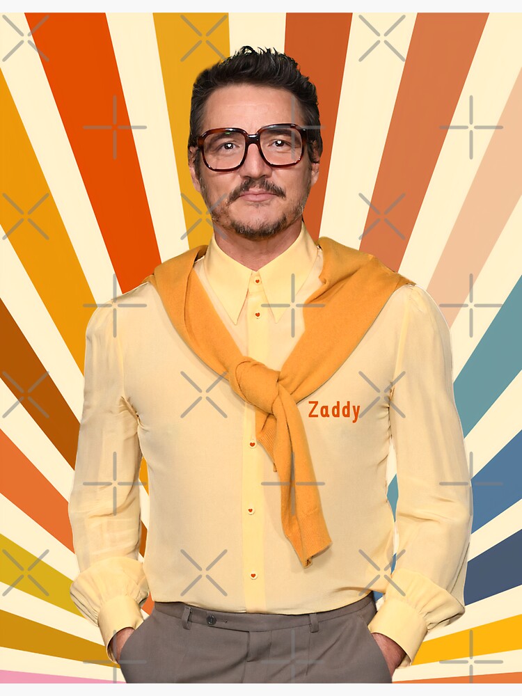 "Daddy Pedro Pascal Zaddy " Sticker for Sale by CyberKitten21 | Redbubble