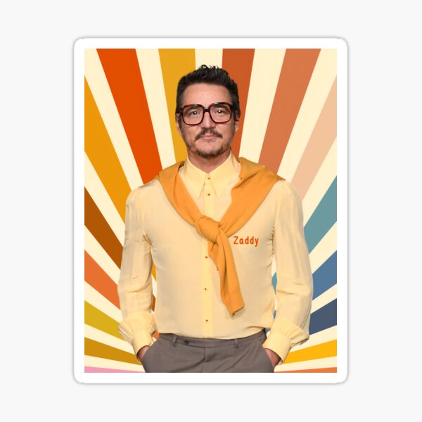 "Daddy Pedro Pascal Zaddy " Sticker for Sale by CyberKitten21 | Redbubble