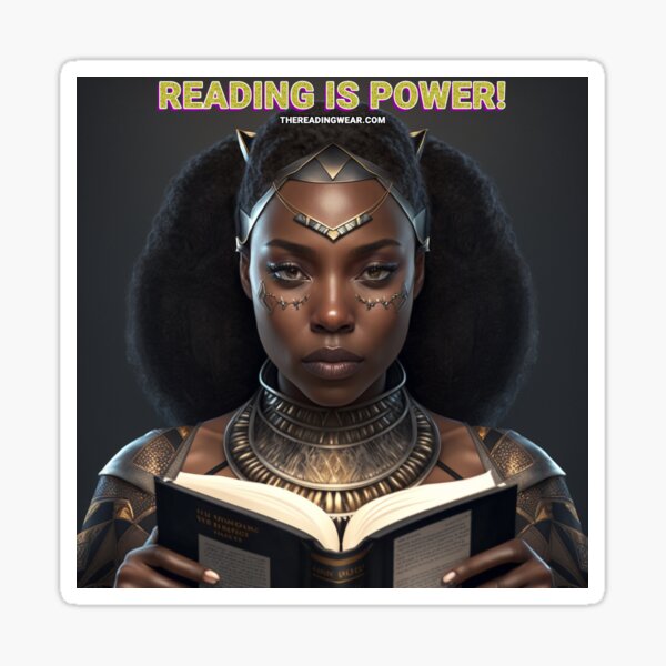 "Black Ladies - Reading Is Power! 3" Sticker for Sale by Inspire2Read ...