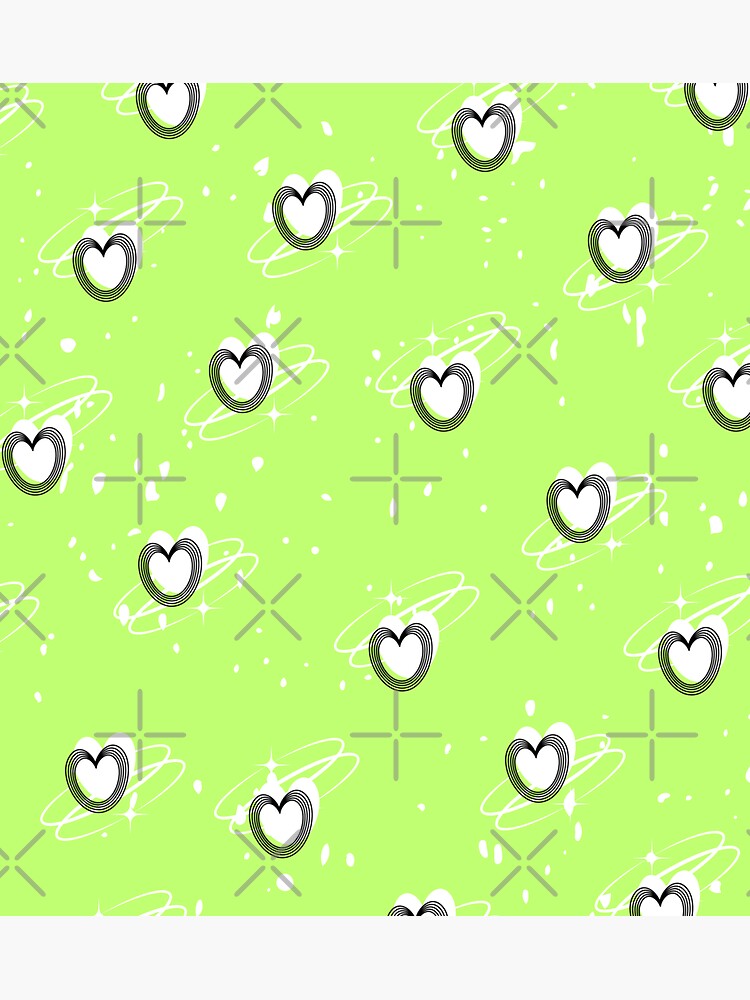 "Hearts of pastel green" Sticker for Sale by andraseo | Redbubble