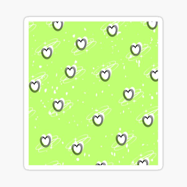 "Hearts of pastel green" Sticker for Sale by andraseo | Redbubble
