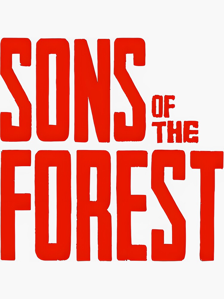 "Sons of the Forest the game Logo" Sticker by MarvinHsk | Redbubble