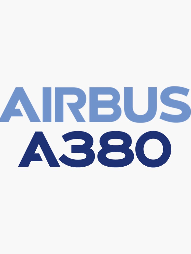 "Airbus A380 Logo" Sticker for Sale by Sarah67193 | Redbubble