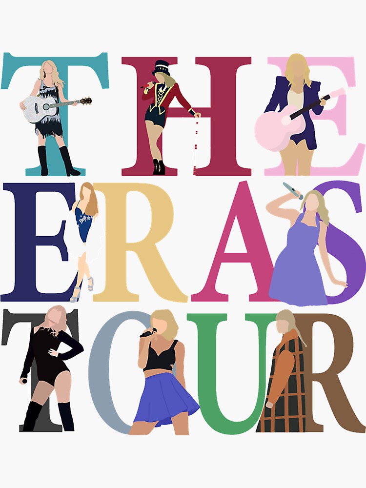 "the eras tour! " Sticker for Sale by DominiHellen | Redbubble