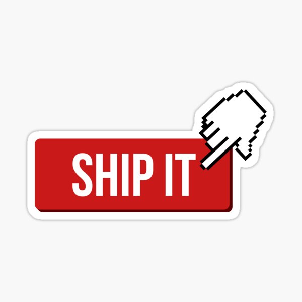 "Ship It With Mouse Pointer Programmer" Sticker for Sale by 14thFloor ...