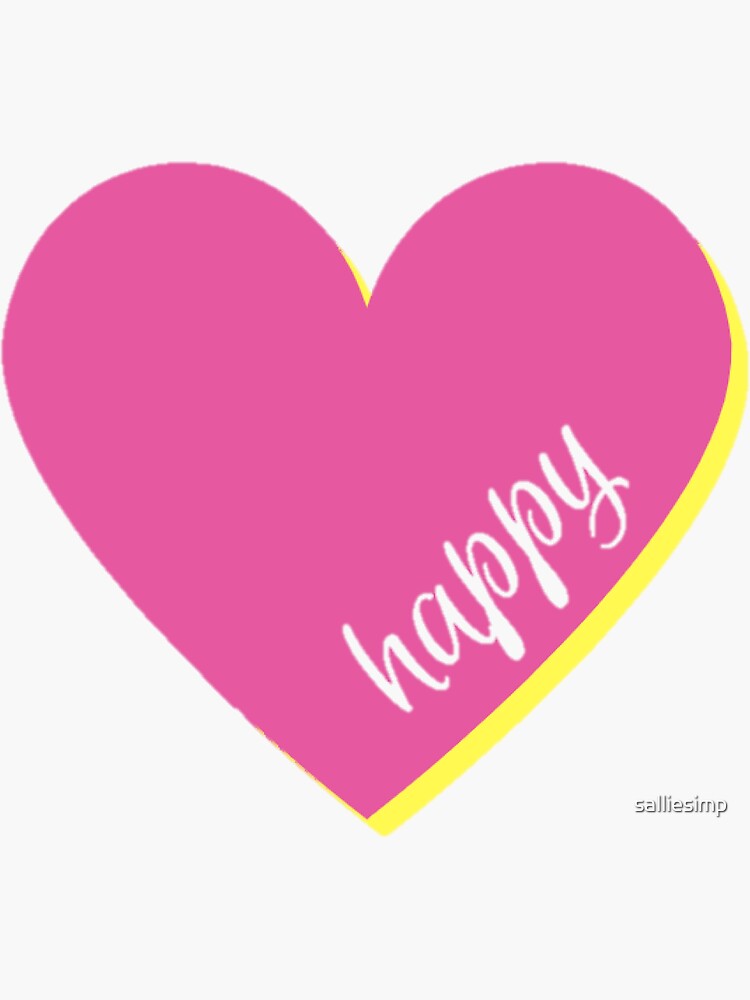 "happy sticker" Sticker by salliesimp | Redbubble