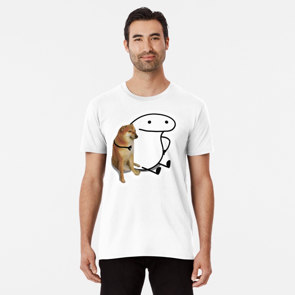 "deformed with cheems" Sticker by Deformitos | Redbubble