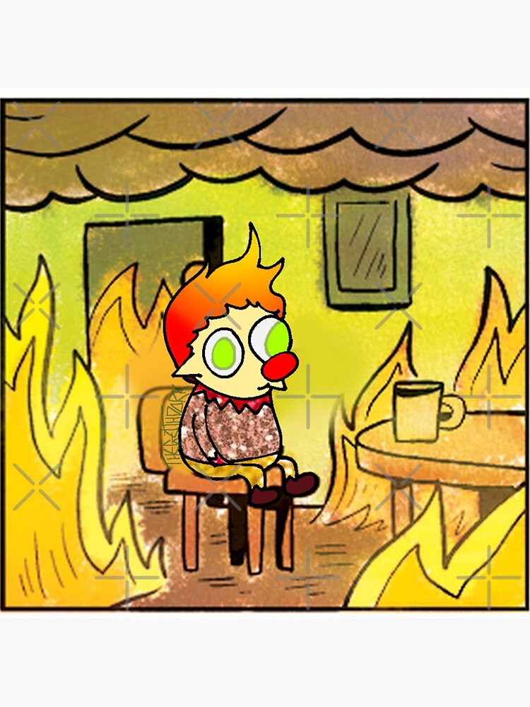 Heat Miser This Is Fine First Panel Premium Matte Vertical Poster sold ...