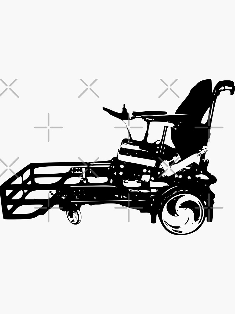 "Power Soccer Chair" Sticker for Sale by IronCrip | Redbubble