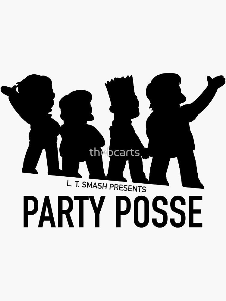 "Party Posse" Sticker for Sale by thebcarts | Redbubble