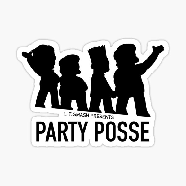 "Party Posse" Sticker for Sale by thebcarts | Redbubble