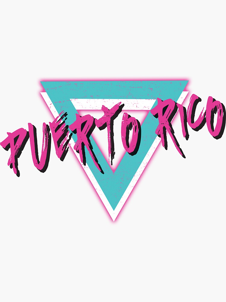 "Puerto Rico Retro Vintage 70s Throwback" Sticker for Sale by ...