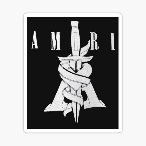 " AMIRI" Sticker for Sale by liamellkr | Redbubble