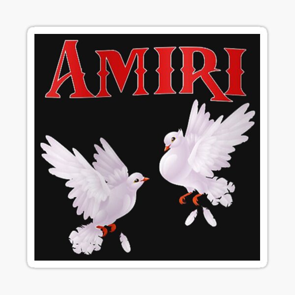 " AMIRI" Sticker for Sale by liamellkr | Redbubble