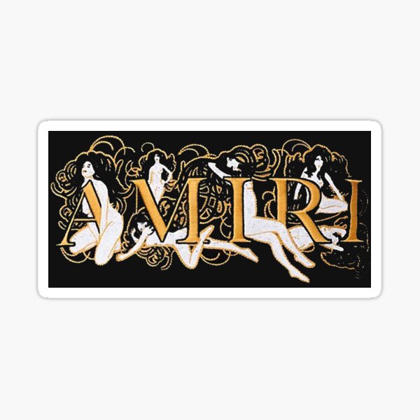 " AMIRI" Sticker for Sale by liamellkr | Redbubble