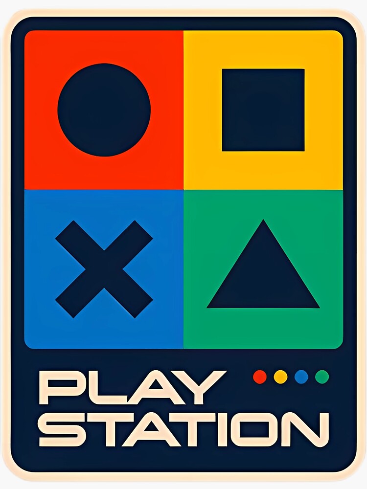 "playstation logo " Sticker for Sale by Chreefs | Redbubble