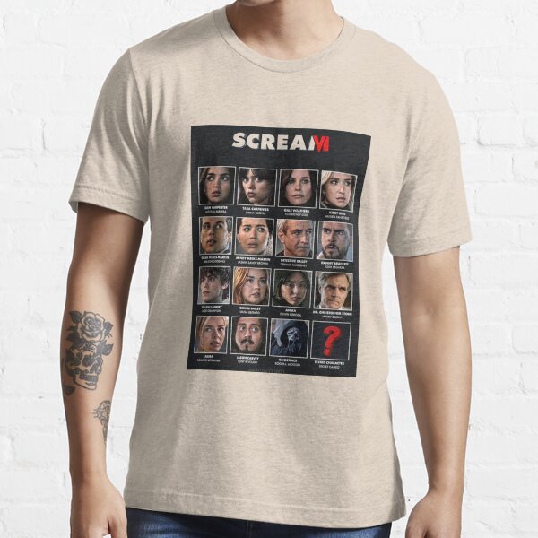 "Scream 6 Chracters" T-shirt for Sale by jeffstrom34 | Redbubble ...