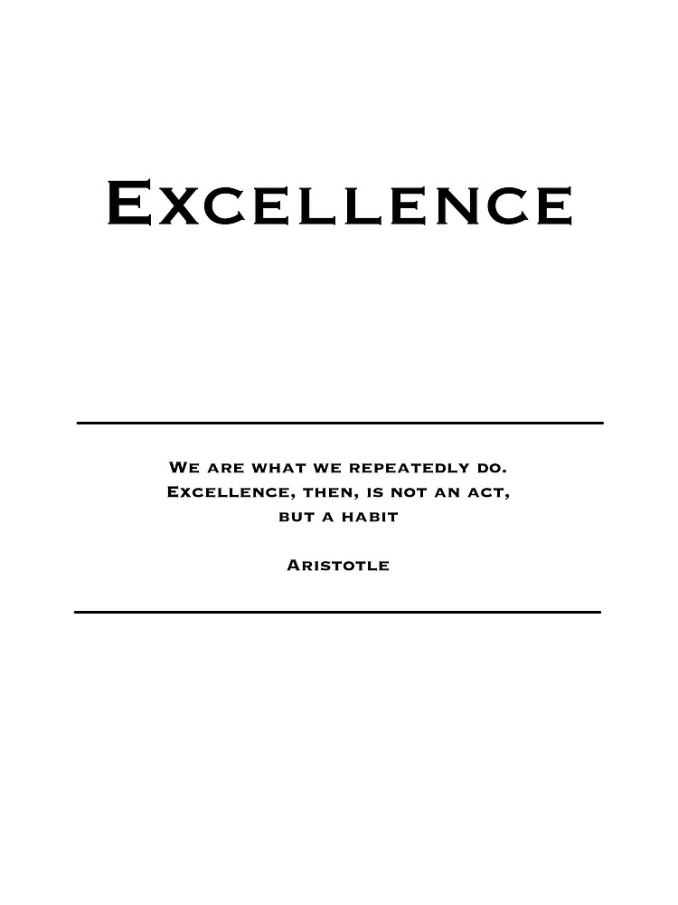 "Excellence - Motivational Quotes. Inspirational Quotes. Wall Art. Home ...