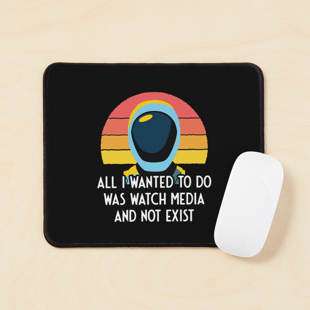 "Murderbot Diaries SecUnit Wants to Watch Media and Not Exist" Sticker ...