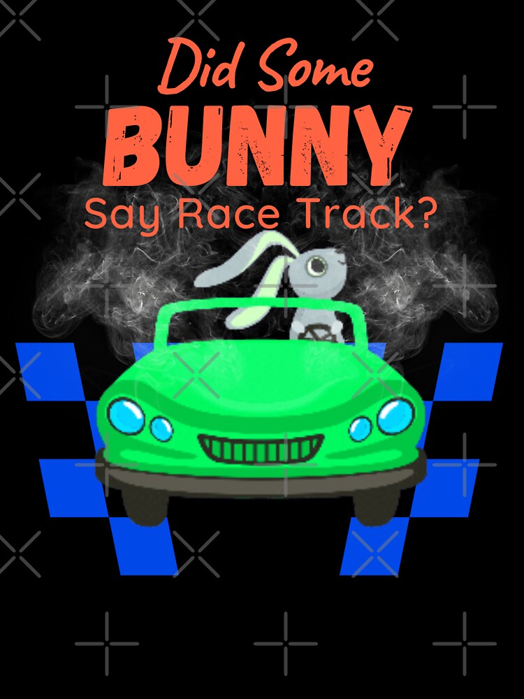 "Did Some Bunny Say Race Track? Easter Bunny Racing Cars Bunny Rabbit ...