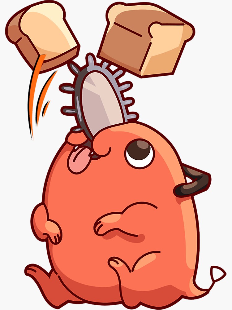 "Pochita" Sticker for Sale by LuizOliveira | Redbubble