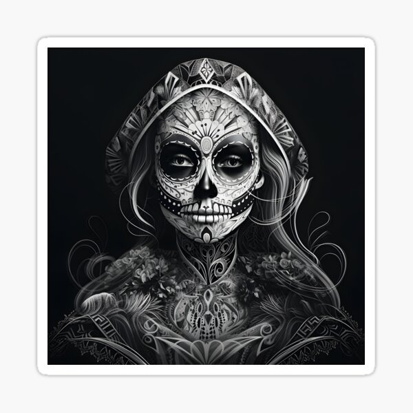 "Queen of the Dead Catrina Design " Sticker for Sale by ElVatoMx ...