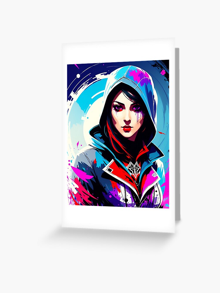"Assassins Creed - Evie Frye - Splash Art Painting" Greeting Card for ...
