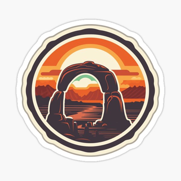 "Arches" Sticker for Sale by AimeeMoonArt | Redbubble