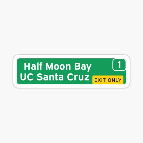 "UCSC Freeway Exit" Sticker for Sale by coletteburd | Redbubble