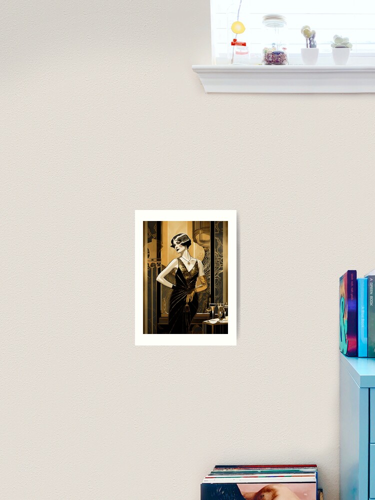 "Roaring 1920's Wall Art Deco - Art Deco Style Cocktail Poster" Art ...