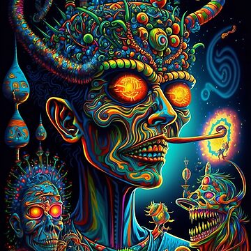 "DMT Machine Elves Trippy" Art Print for Sale by VibrantView | Redbubble