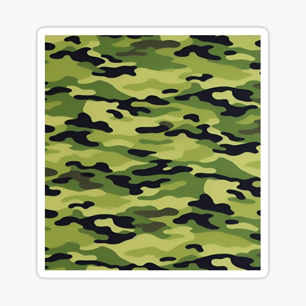 "Medium Olive Color Camouflage Pattern Light and Dark Green with Black ...
