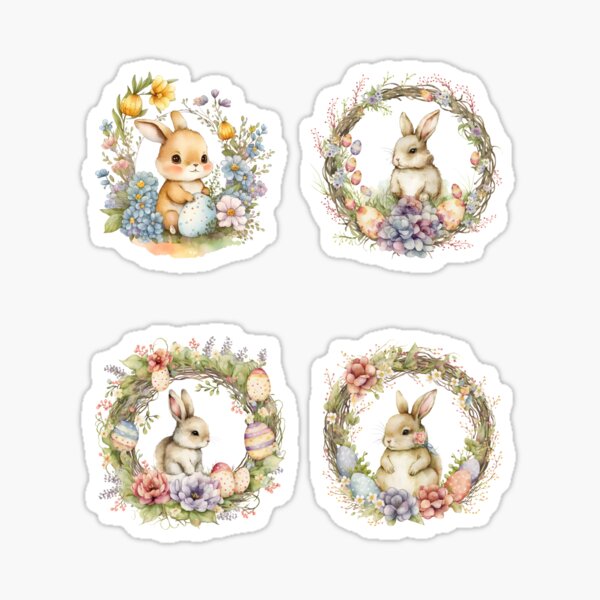 "Floral Easter Bunnies 2023 | Cute Floral Rings with Easter Bunny and ...