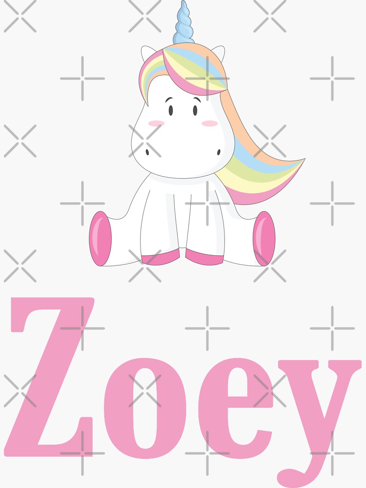 "Zoey Unicorn " Sticker for Sale by ProjectX23 | Redbubble