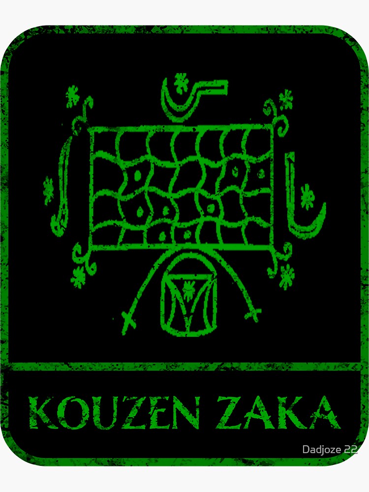 "Kouzen Zaka Veve" Sticker for Sale by Ginenstore | Redbubble