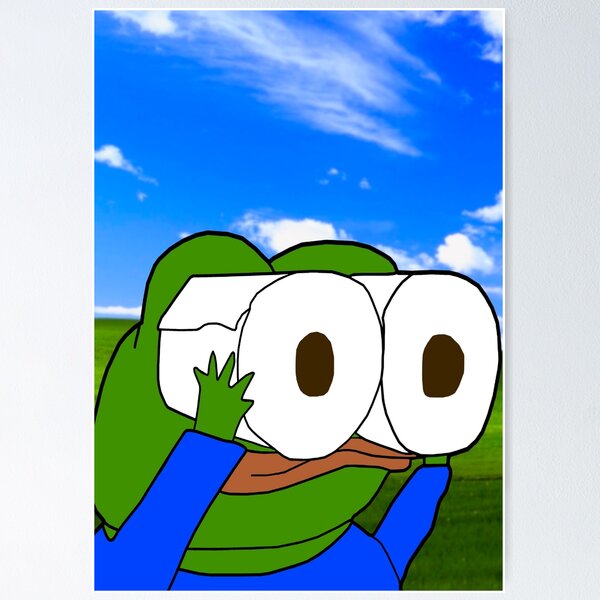 "Pepe Toilet Paper Roll Binoculars " Poster for Sale by Slav-Art ...
