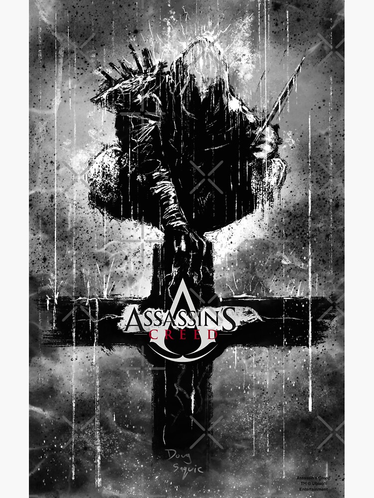 "Assassin’s Creed Cross" Sticker for Sale by Doug Saquic | Redbubble